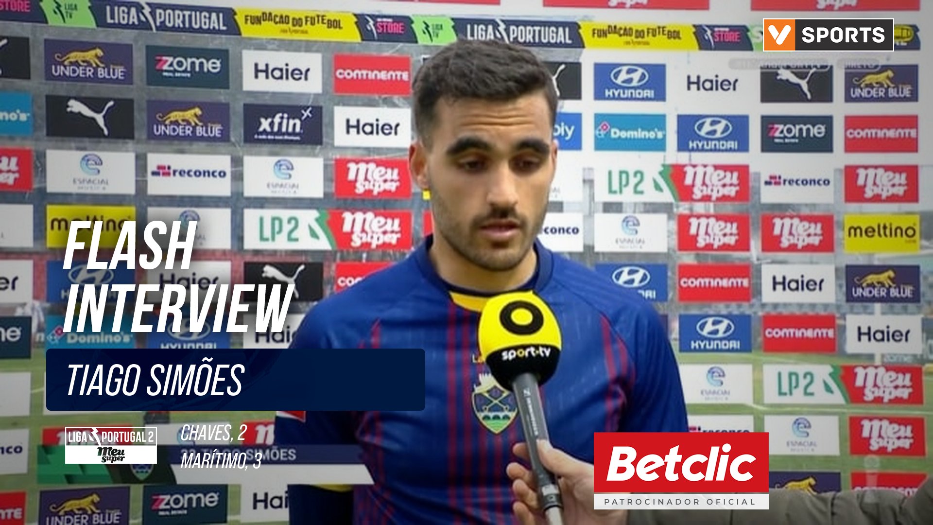 Vídeo - Chaves X Marítimo - Chaves, Flash Interview, Tiago Simões