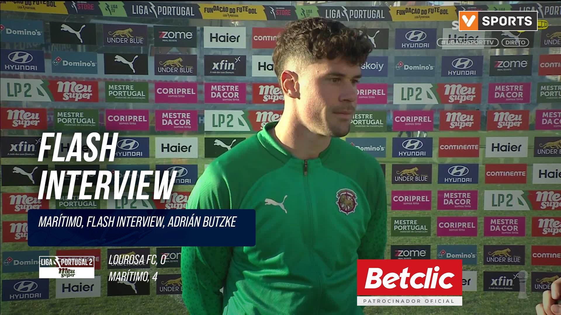 Vídeo - Lourosa FC X Marítimo - Marítimo, Flash Interview, Adrián Butzke