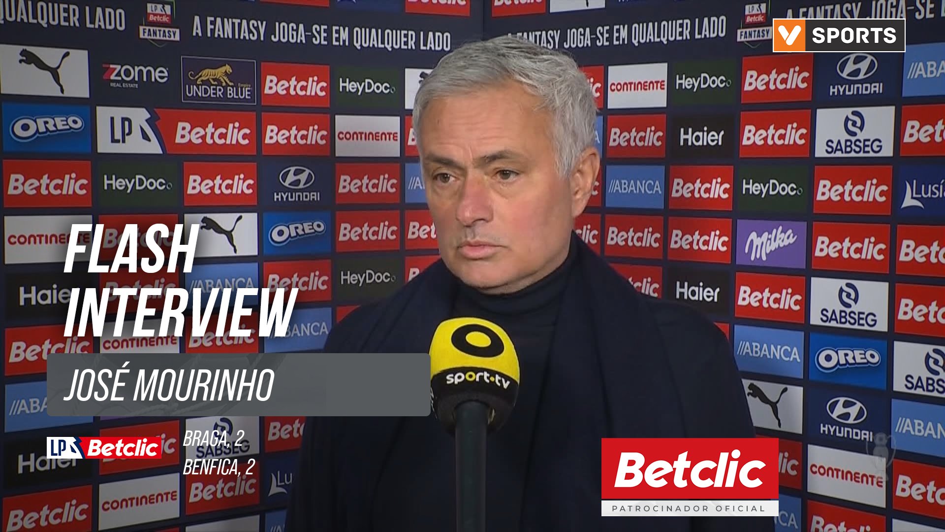 I Liga (#16) | Braga 2-2 Benfica: Flash Interview José Mourinho ...