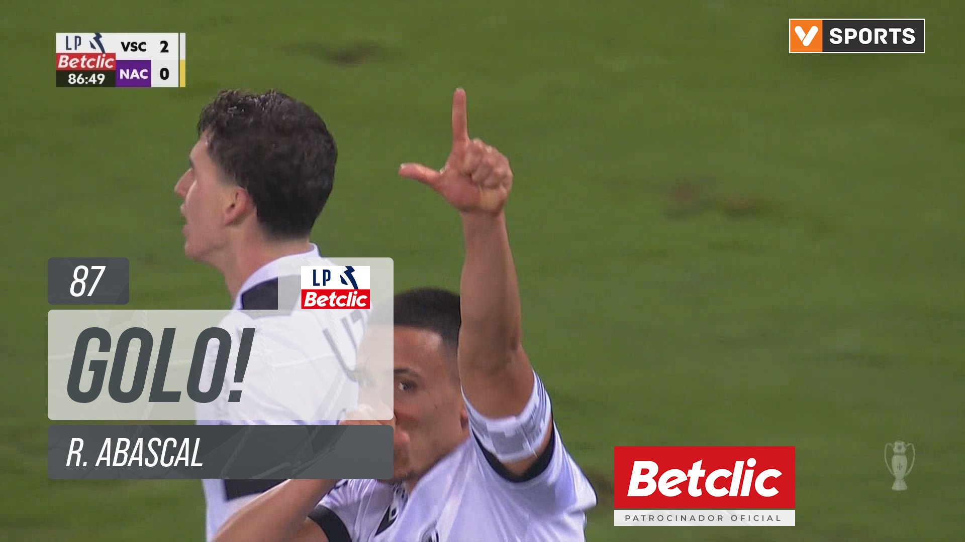 Liga Portugal - GOLO! Vitória SC, R. Abascal aos 87', Vitória SC 2-0 CD ...