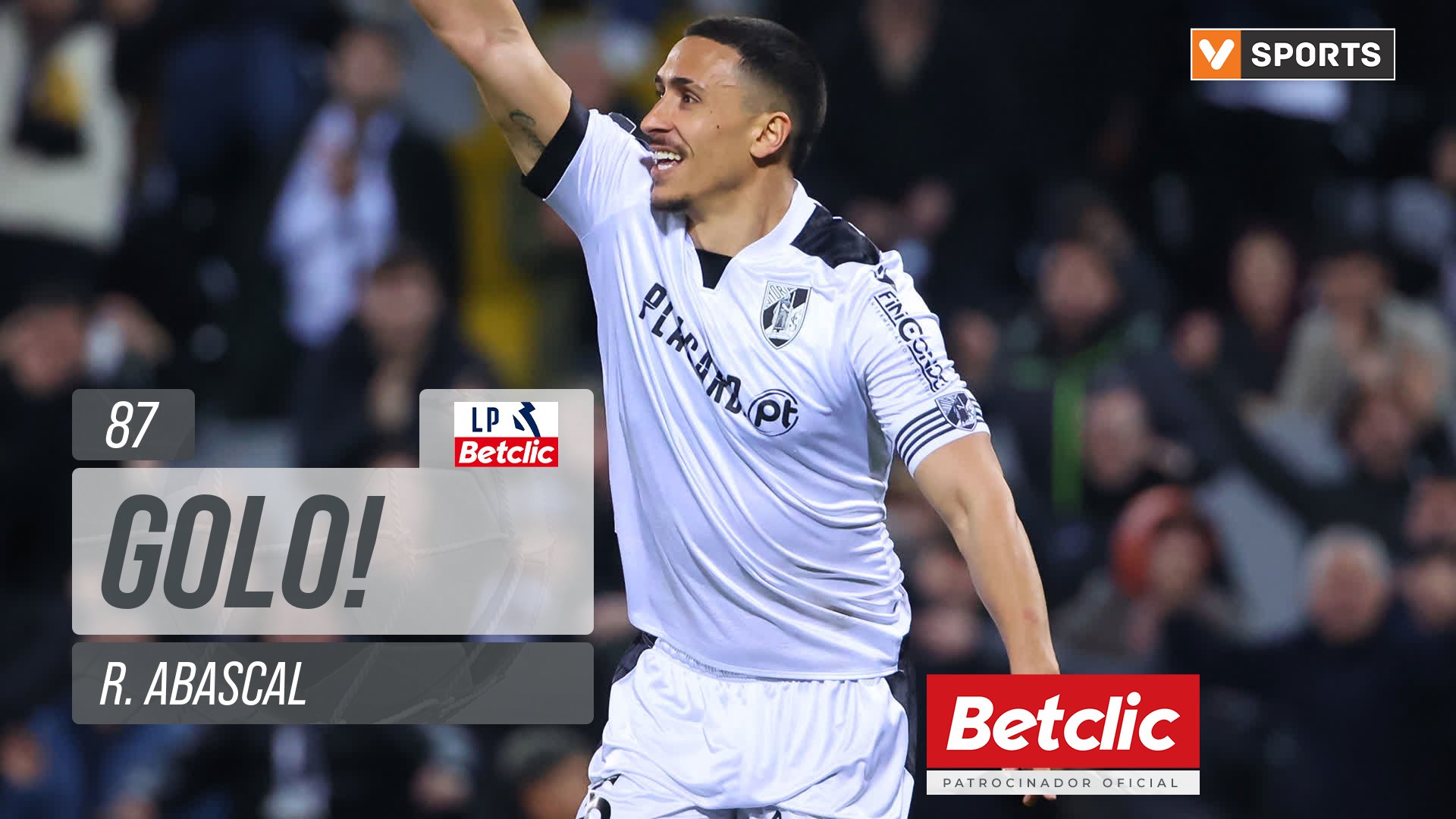 Vídeo - Vitória SC X Nacional - Vitória SC, Golo, R. Abascal, 87m, 2-0