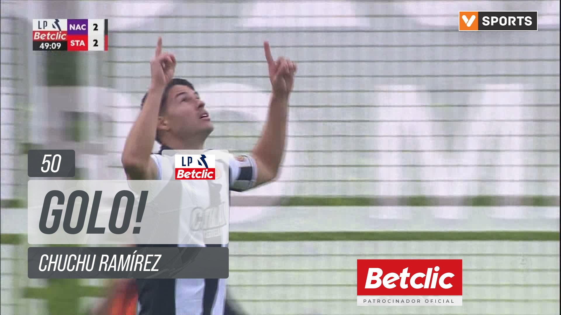 Vídeo - Nacional X Santa Clara - Nacional, Golo, Chuchu Ramírez, 50m, 3-2
