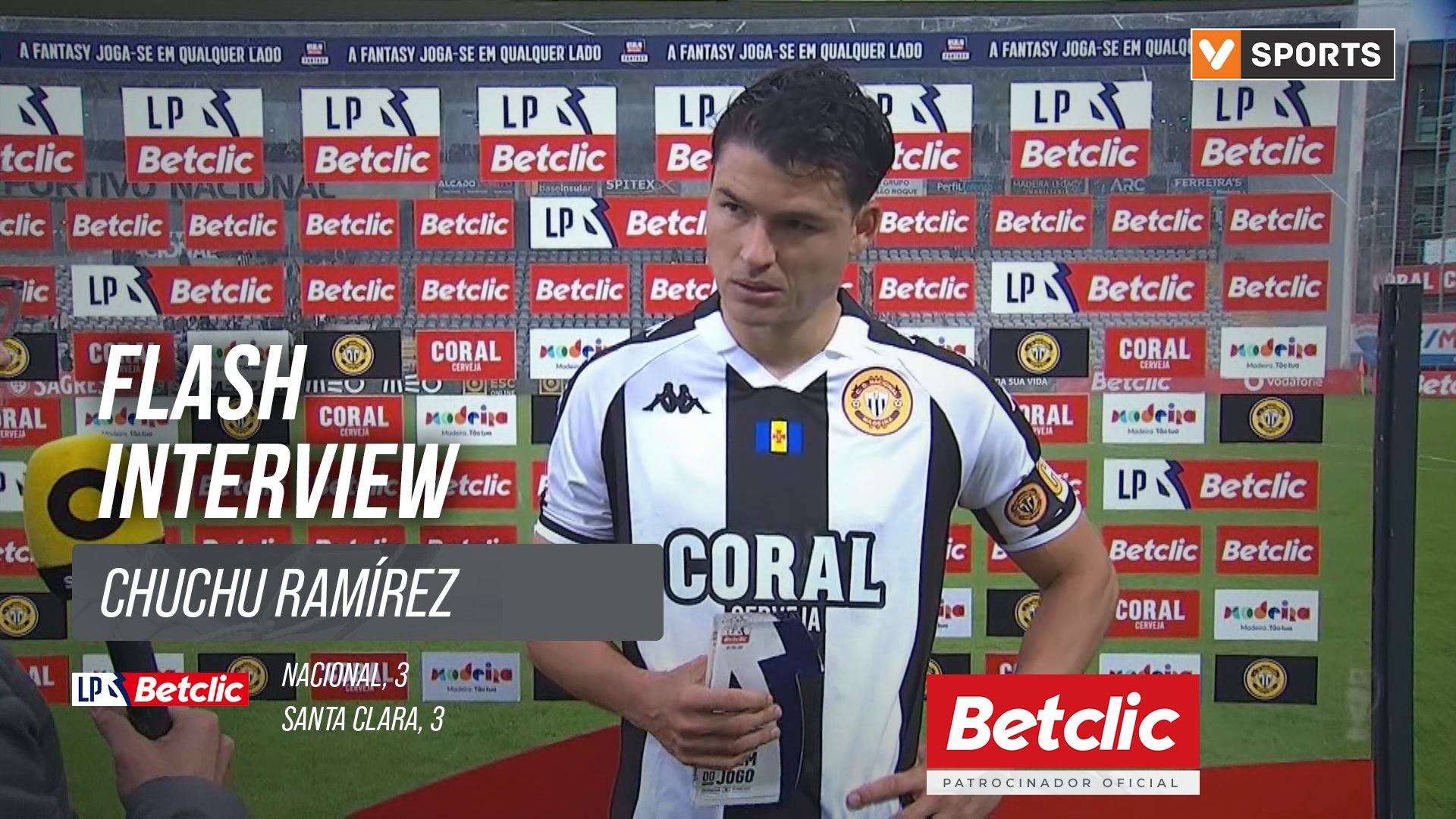 I Liga (#16) | Nacional 3-3 Santa Clara: Flash Interview Chuchu Ramírez :: Videos :: zerozero.pt