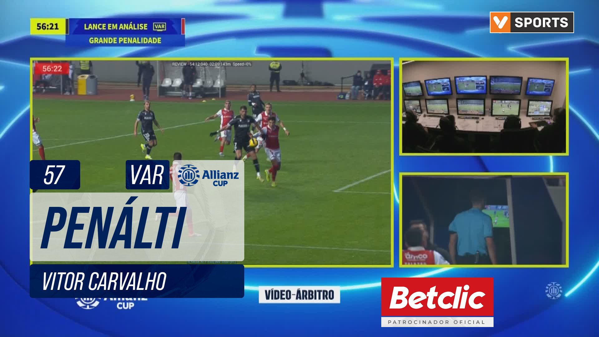 Braga, Penálti, Vitor Carvalho aos 57' :: Videos :: zerozero.pt